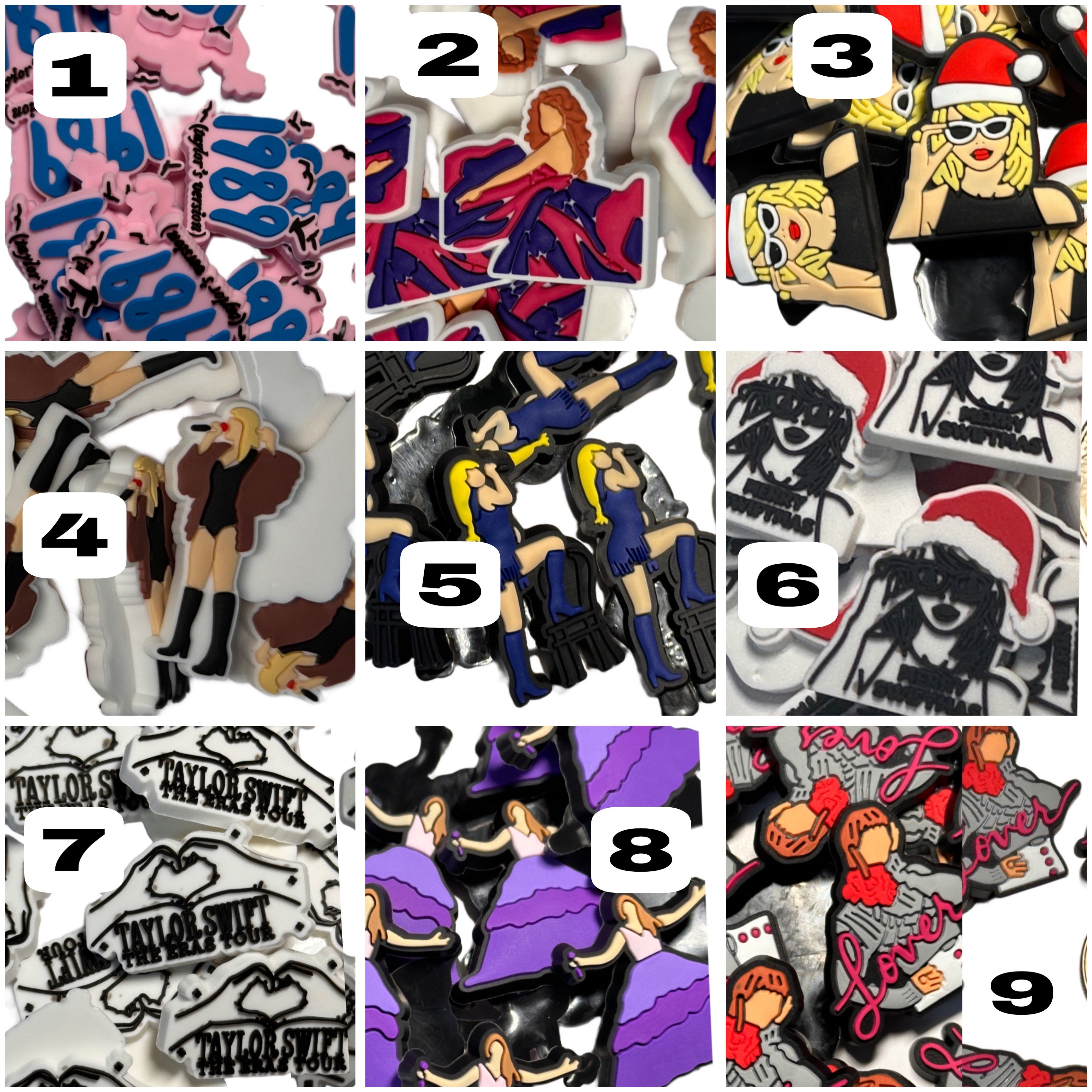 Taylor Swift PVC plastic flat back pieces/ DIY earrings/ lightweight ...